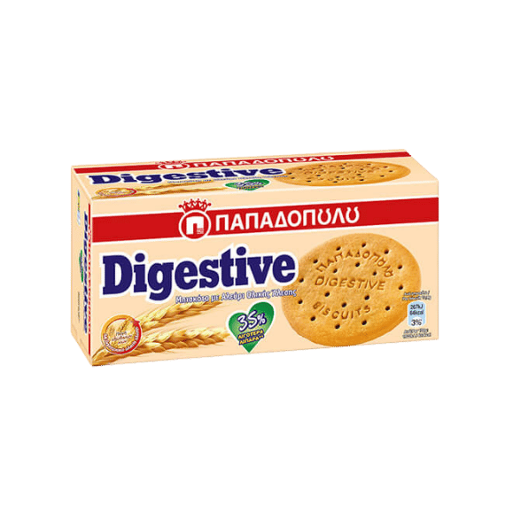 Digestive Kekse -35% Fett Papadopoulos 250g – Leichter Genuss – Araxxon