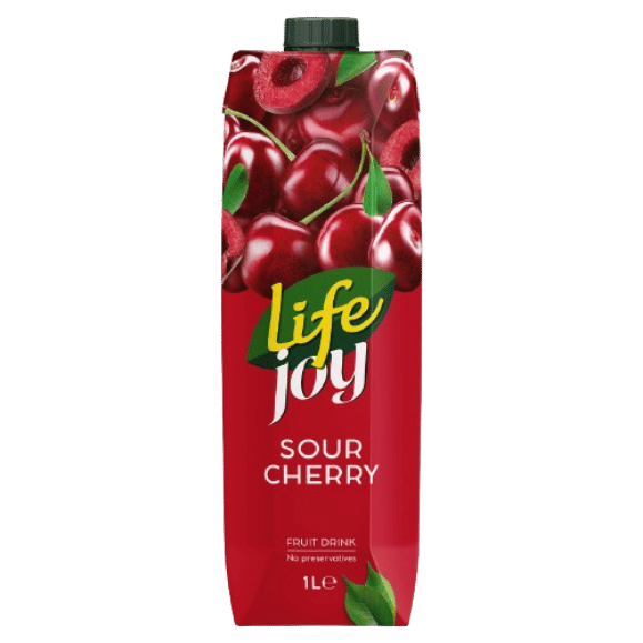 Life Joy Sauerkirschsaft 1L – 100% natürlicher Fruchtsaft – Araxxon